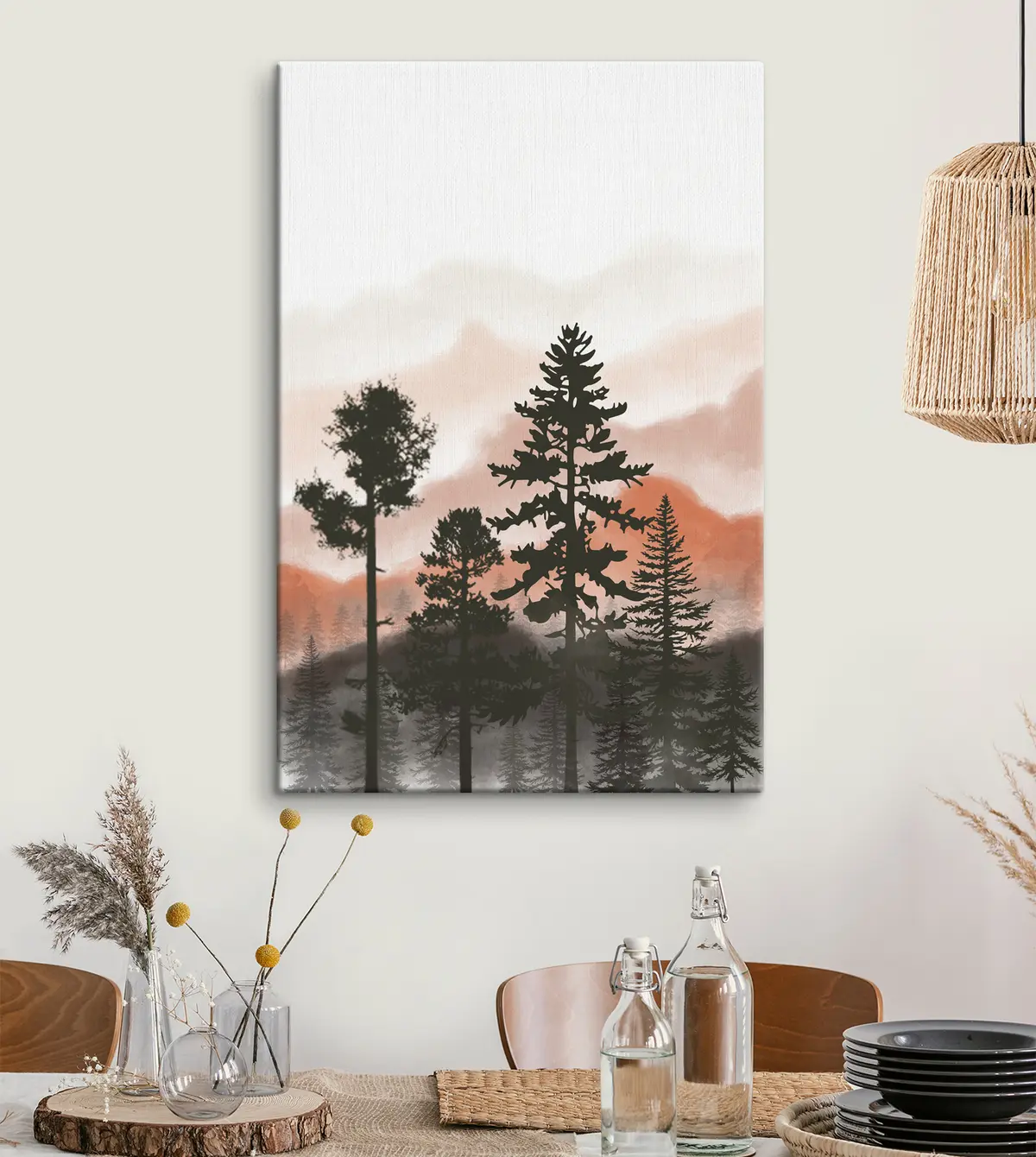 Schilderij op canvas Abstract berglandschap N° s36605v2 - Online Shop Uwalls.nl